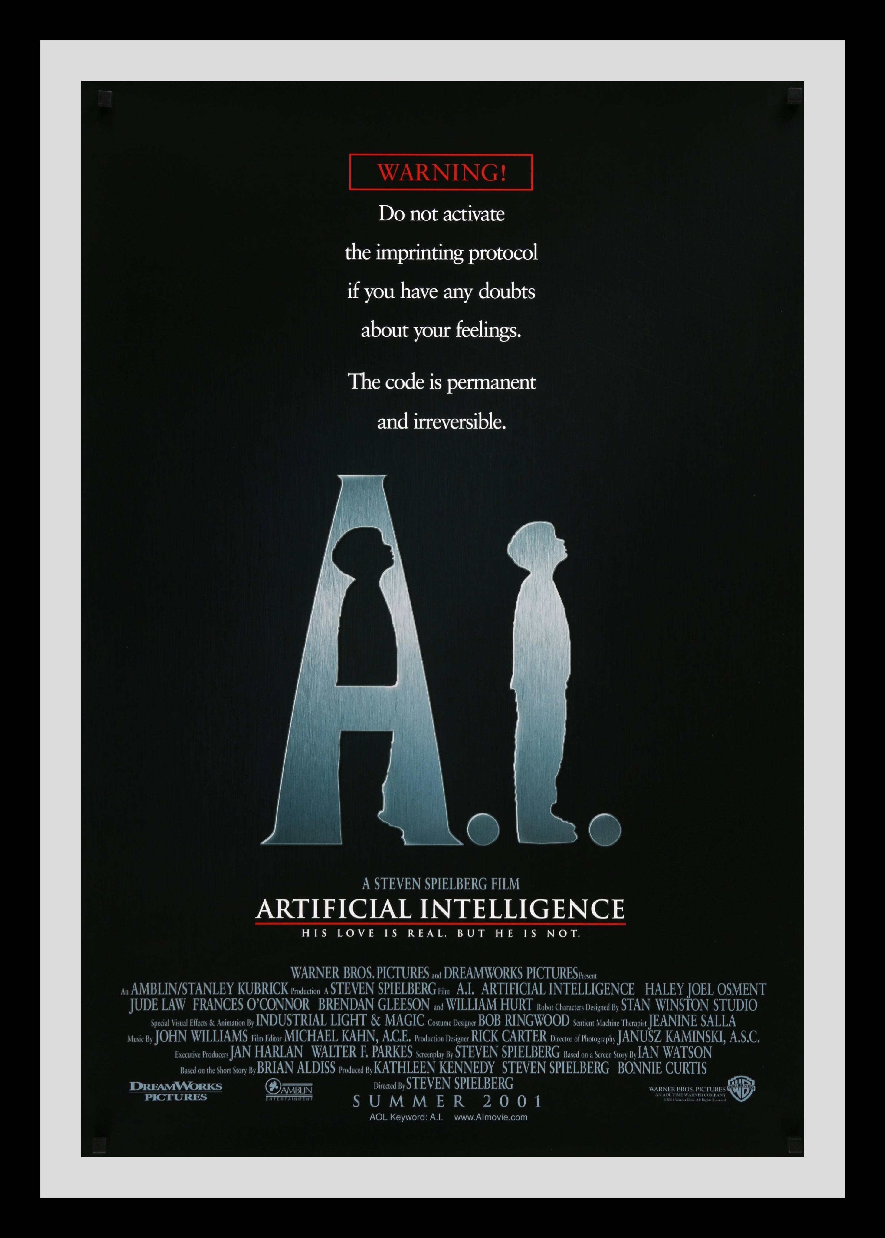 Artificial Intelligence Original Movie Poster - Famous Movie Posters