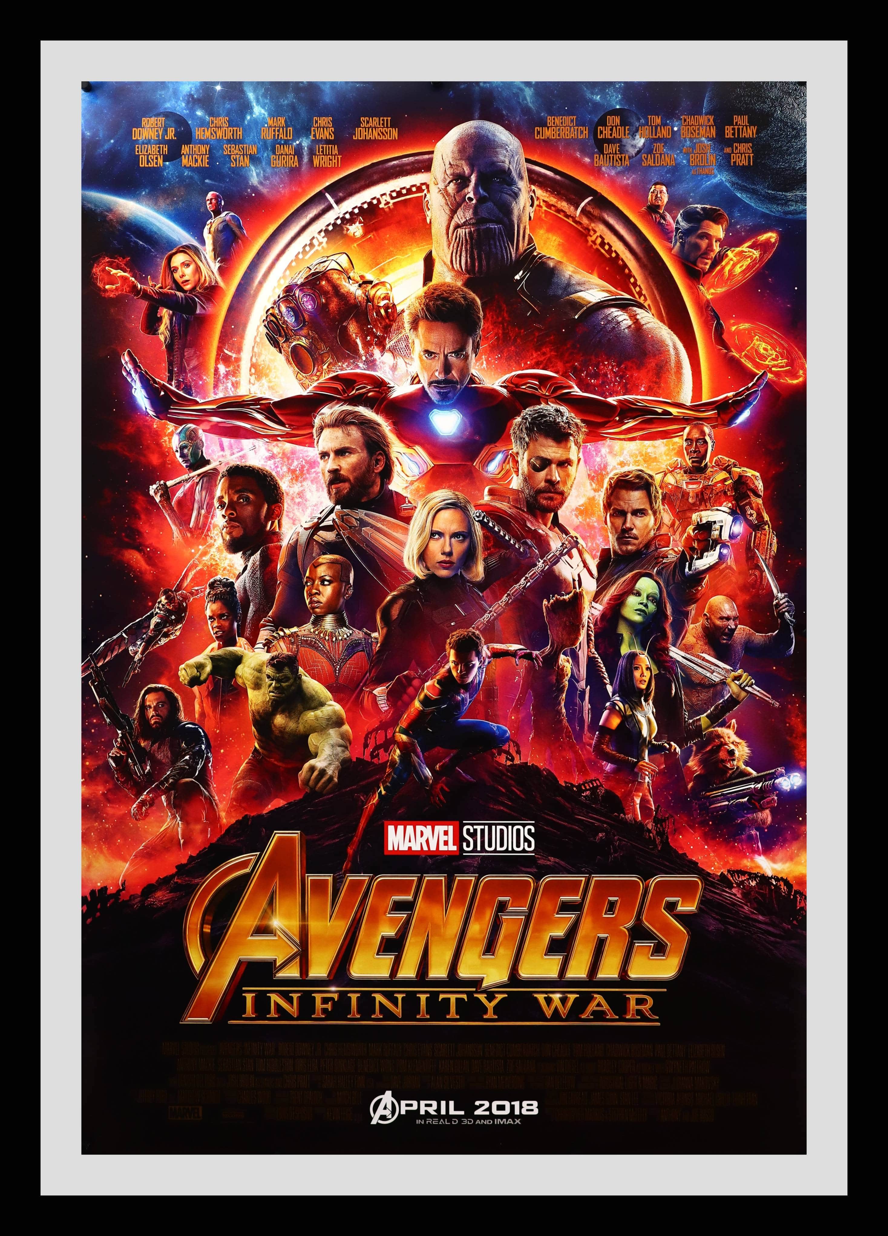Avengers - Infinity War (A) Original Movie Poster - Famous Movie Posters