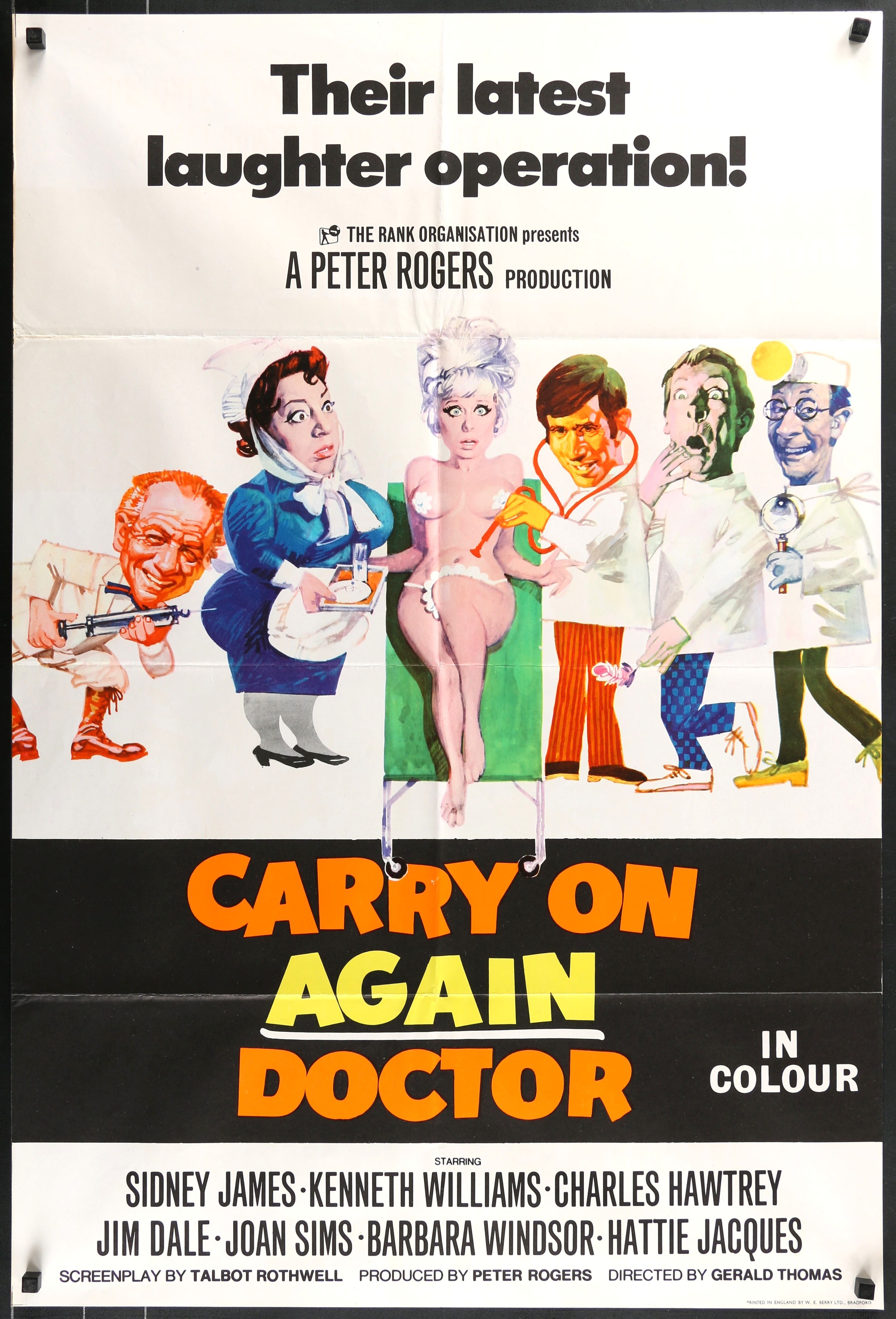 Carry on Again Doctor Original Movie Poster - Famous Movie Posters