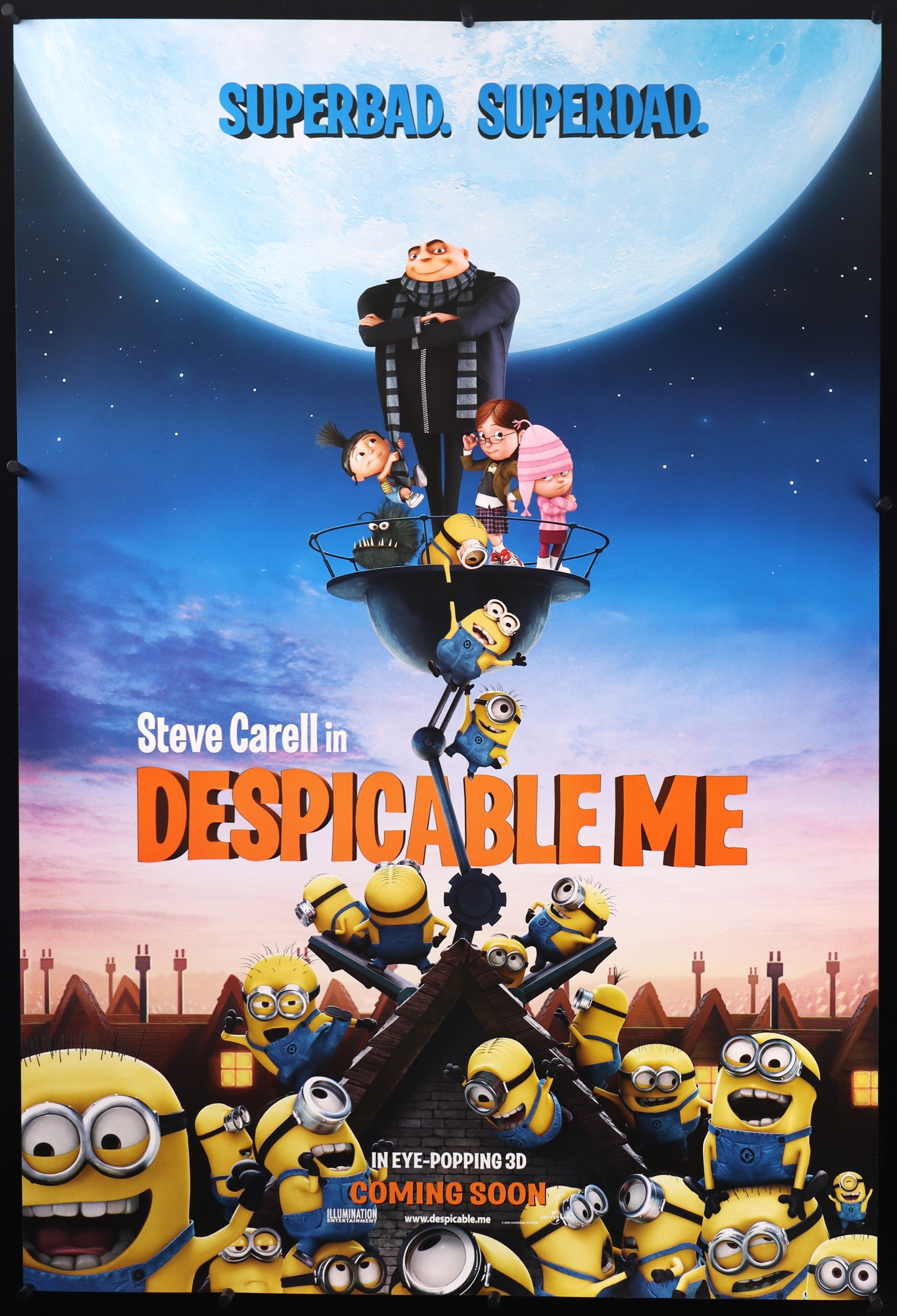 Despicable Me Original Movie Poster - Famous Movie Posters