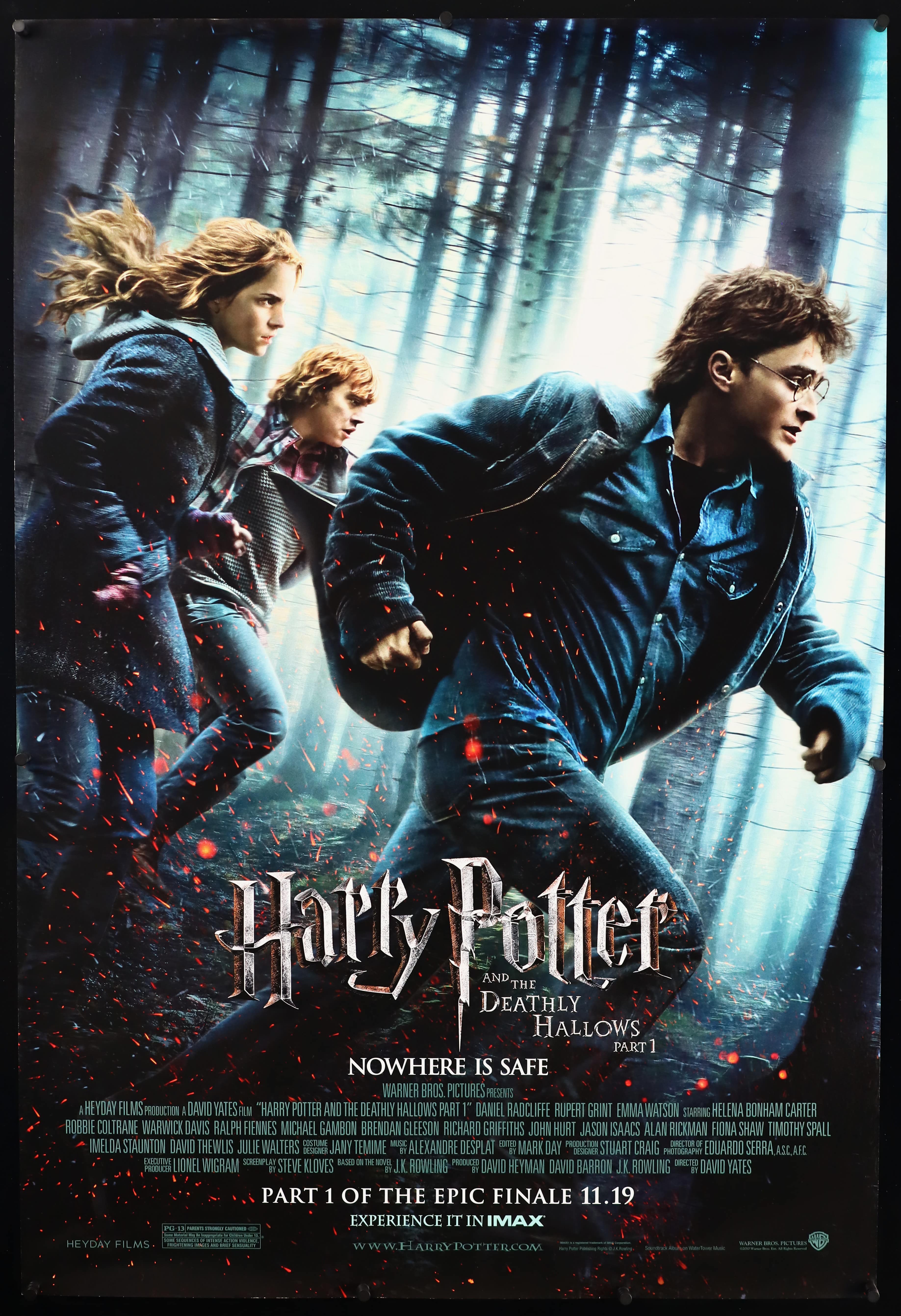Harry Potter and the Deathly Hollows - Part One Original Movie Poster ...