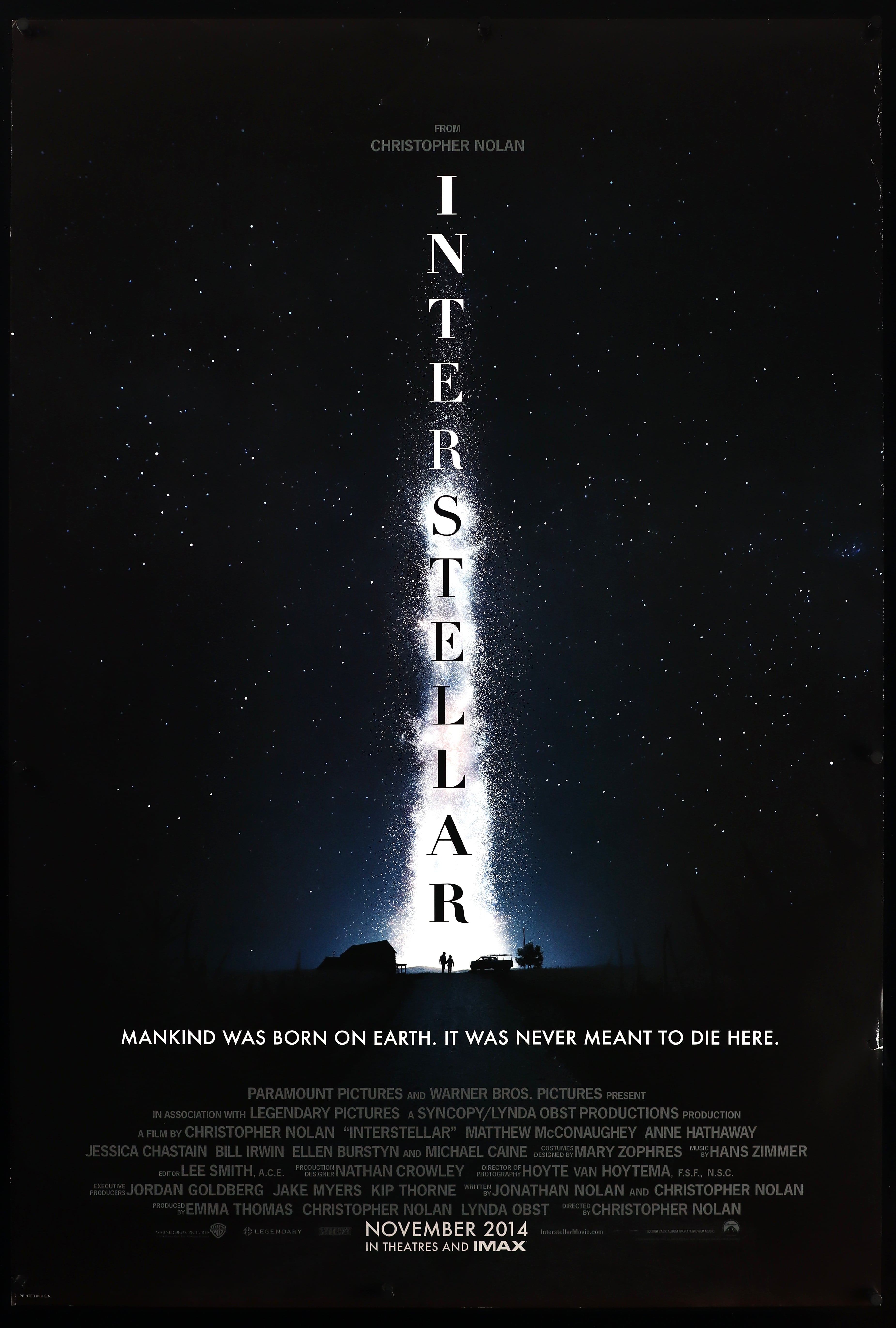Interstellar Original Movie Poster - Famous Movie Posters