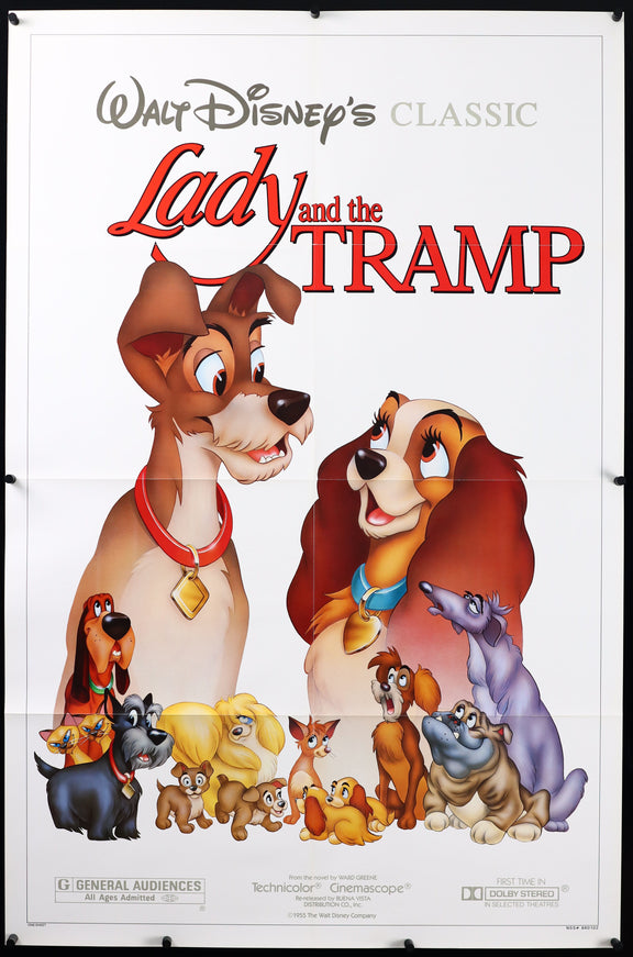 Lady and the Tramp (1986) Original Movie Poster - Famous Movie Posters