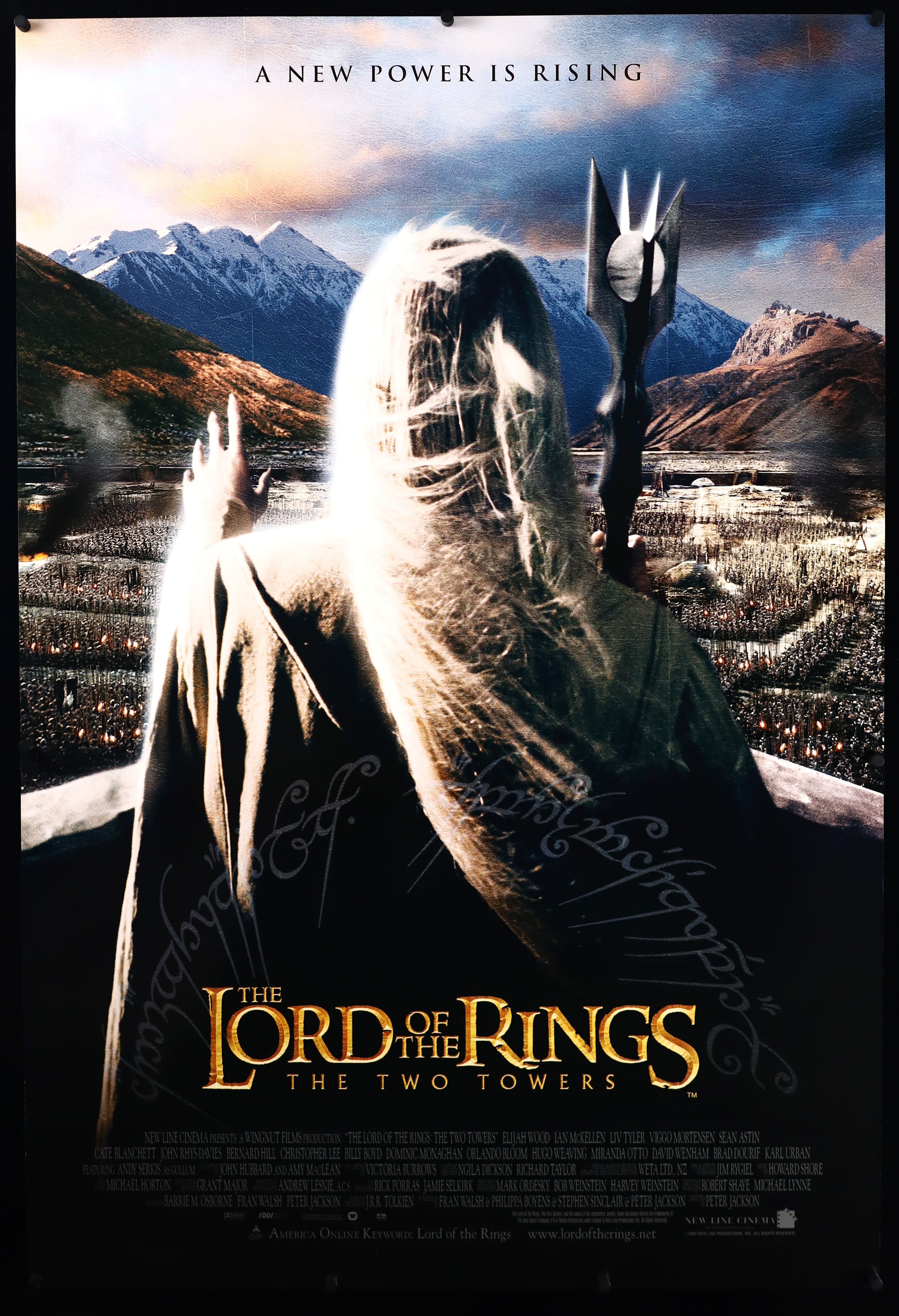 Lord of the Rings The Two Towers Movie Poster - Saruman Style – Famous ...