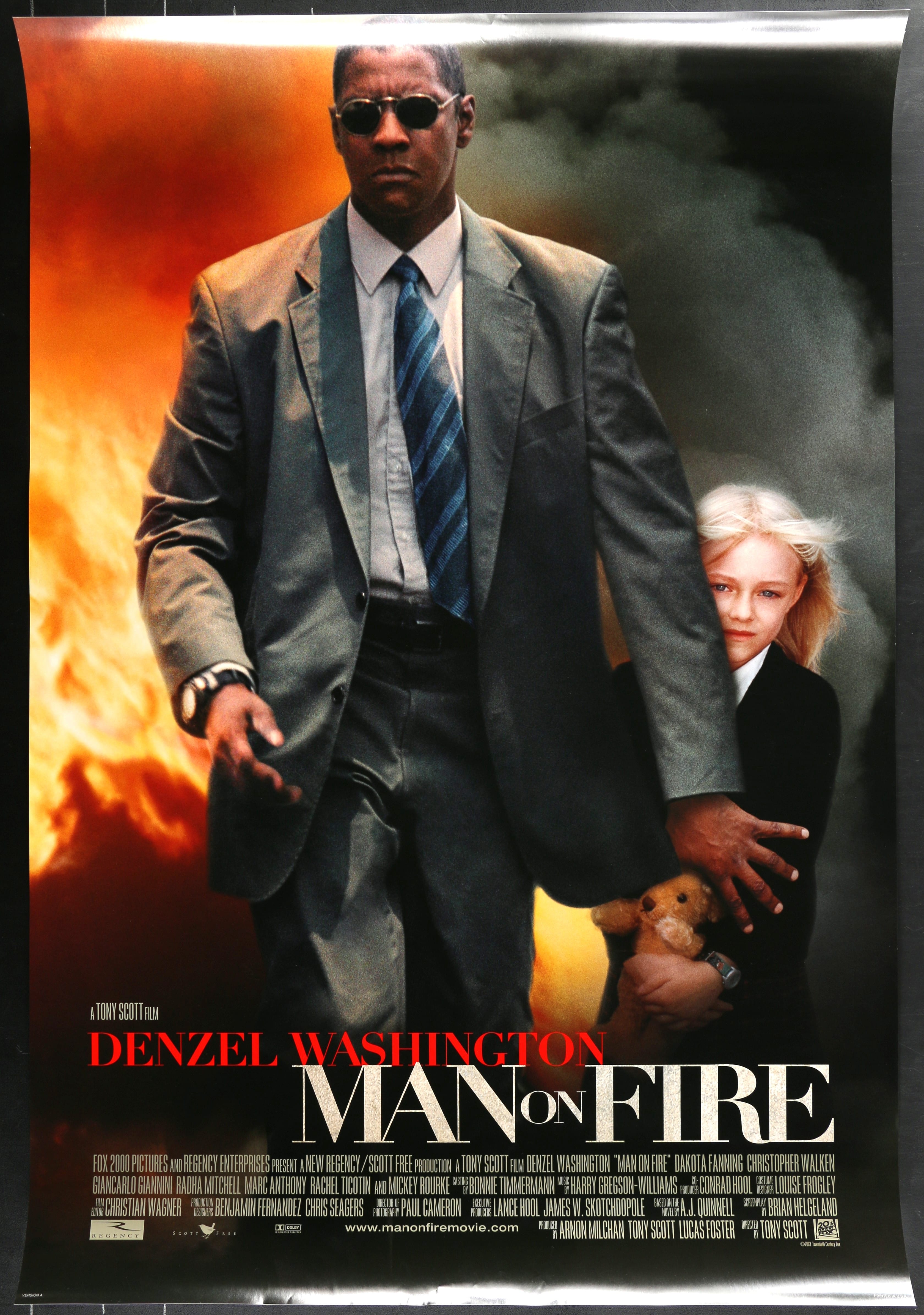 Man on Fire Original Movie Poster - Famous Movie Posters