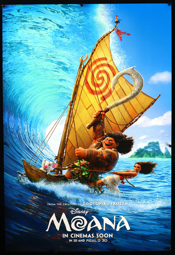 Moana Original Movie Poster - Famous Movie Posters