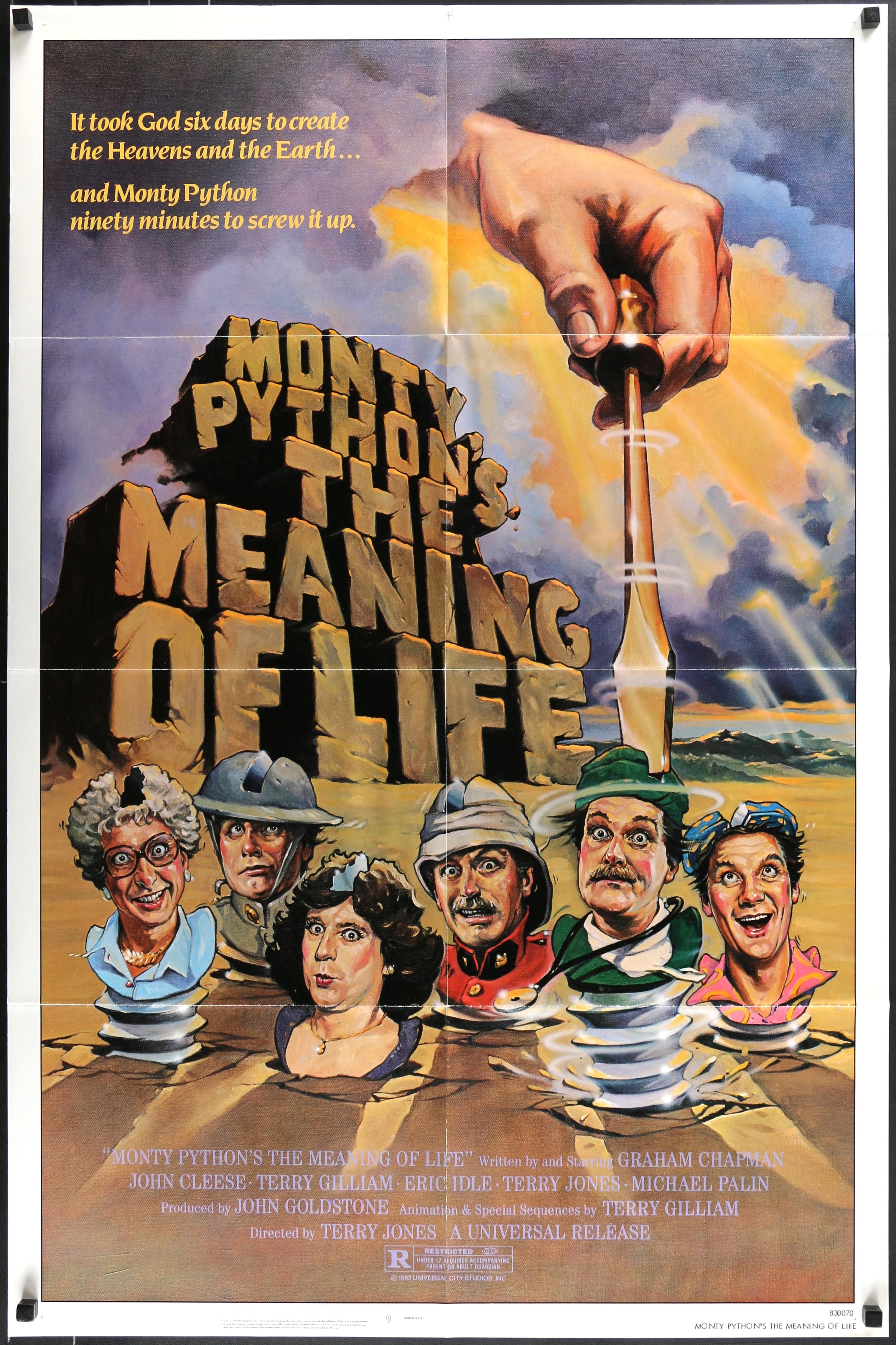 Monty Python The Meaning of Life Original Movie Poster - Famous Movie ...