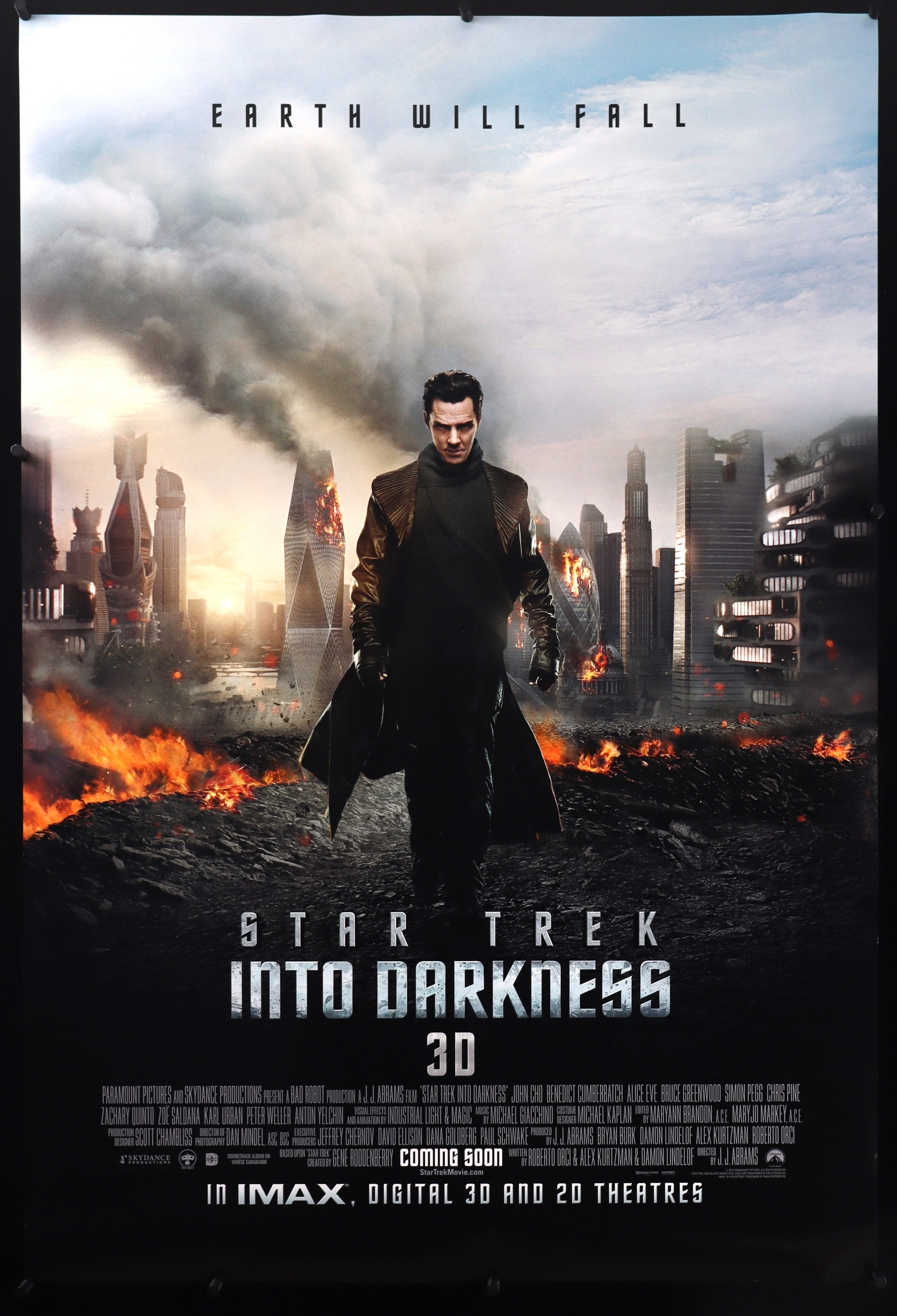 Star Trek into Darkness Original Movie Poster - Famous Movie Posters