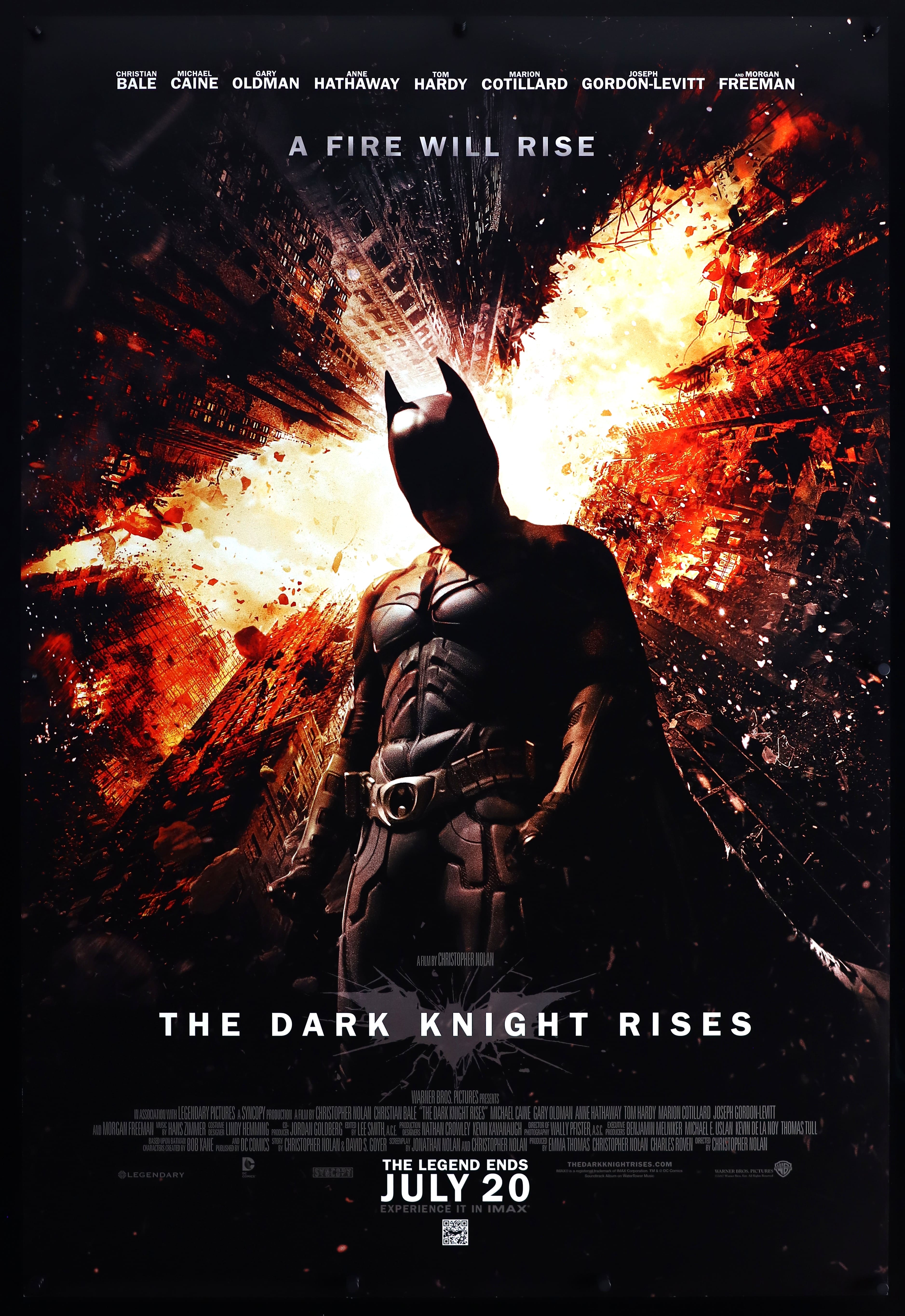 The Dark Knight Rises Original Movie Poster - Famous Movie Posters