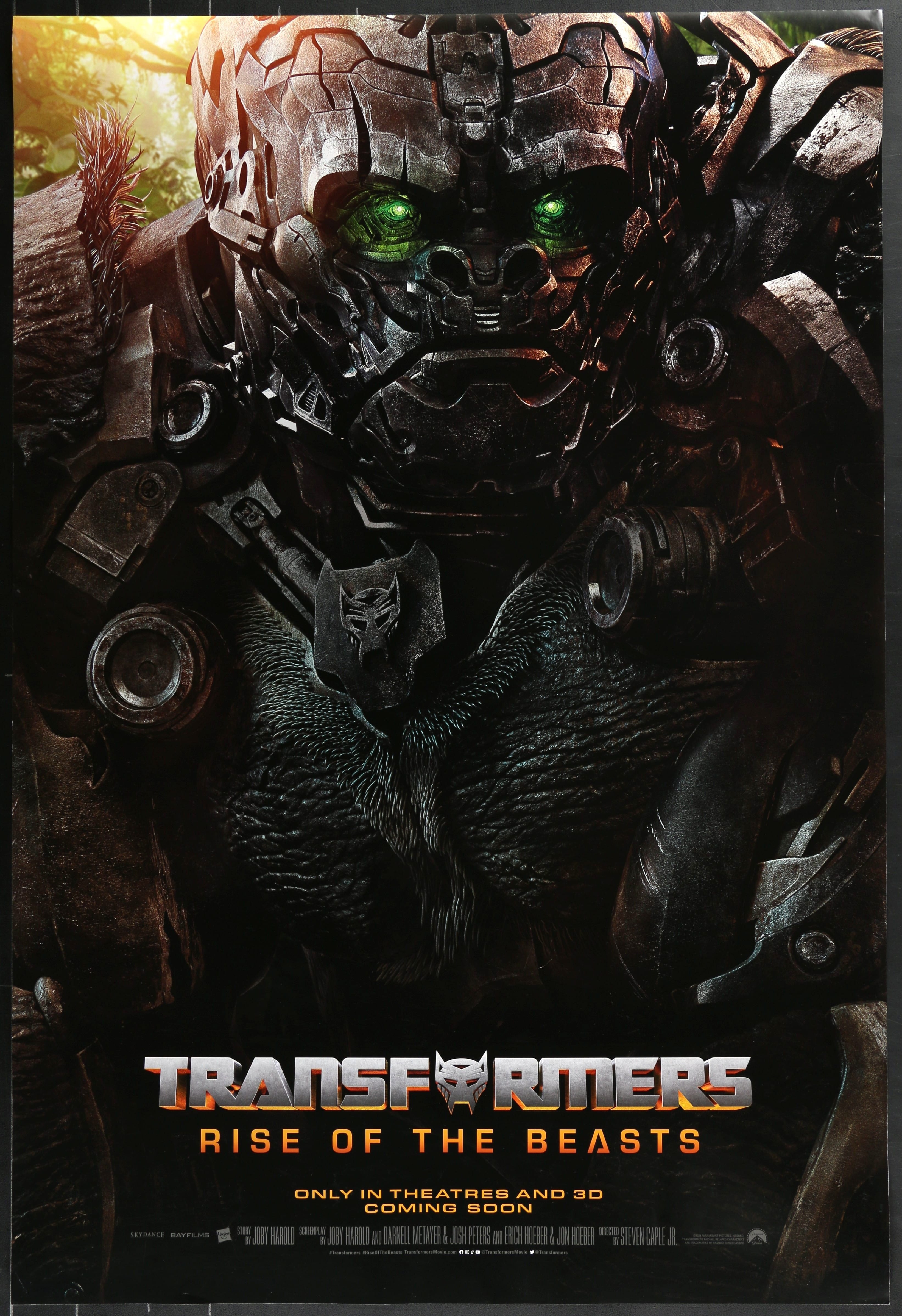 Transformers: Rise of the Beasts Original Movie Poster – Famous Movie ...